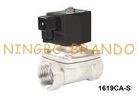 China 1 1/2'' 2 Way Hot Water Stainless Steel Solenoid Valve 24VDC 220VAC for sale