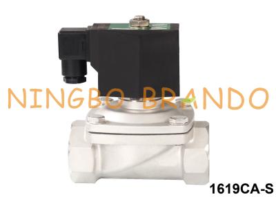 China 2'' 2 Way Stainless Steel Electric Solenoid Valve For Hot Water for sale