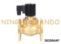China 2'' Flanged Hot Water And Steam Brass Solenoid Valve 24VDC 220VAC for sale