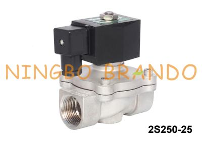 China 1'' Electric Water Solenoid Valve Stainless Steel 24V 220V for sale