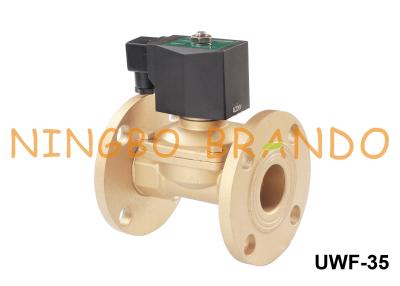 China 1 1/4'' Flanged Electric Brass Solenoid Valve Water 24V DC 220V AC for sale