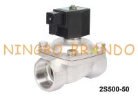 China 2'' Electric Stainless Steel Solenoid Valve Water 24VDC 220VAC for sale