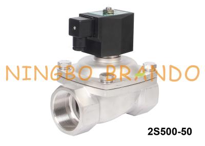 China 2'' Electric Stainless Steel Solenoid Valve Water 24VDC 220VAC for sale