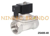 China 1 1/2'' Electric Stainless Steel 304 Solenoid Valve Water 24V 220V for sale