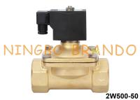 China 2 Inches Electric Brass Solenoid Valve Water Normally Closed 24V 220V for sale