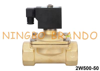 China 2 Inches Electric Brass Solenoid Valve Water Normally Closed 24V 220V for sale