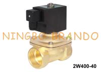 China 1 1/2'' 2 Way Electric Brass Solenoid Valve Water 24V DC 220V AC for sale