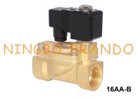 China 1'' PTFE Diaphragm Operated Brass Solenoid Valve 24VDC 220VAC for sale