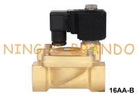 China PTFE Diaphragm Pilot Operated Brass Solenoid Valve 1 Inch 24V 220V for sale