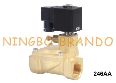China 1'' Fire Fighting Water Brass Solenoid Valve With Manual Override for sale