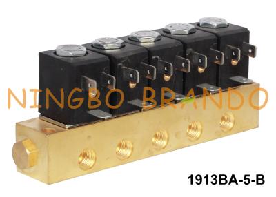 China 1/8'' 1/4'' Water Air Brass Solenoid Valve Manifold 12V 24V 110V 220V for sale