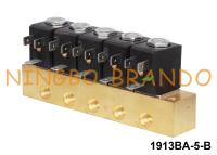 China Multiple Manifold 2 Way Brass Solenoid Valve For Water Air for sale