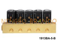 China Water Air 2 Way Brass Solenoid Valve With Manifold 24VDC 220VAC for sale