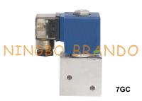 China 3/2 Way Universal Stainless Steel Water Air Solenoid Valve Direct Acting 1/4'' for sale