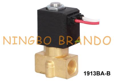 China 2/2 Way NC Water Air Small Brass Solenoid Valve Direct Acting 1/8'' 1/4'' for sale
