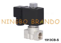 China 1/4'' 24VDC 220VAC Stainless Steel 304 Solenoid Valve 2 Way Normally Open for sale