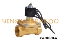 China 2'' Waterproof IP68 Brass Solenoid Valve For Water Fountain 24V 220V for sale