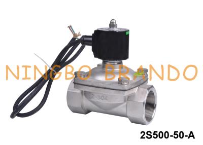 China 2'' Waterproof IP68 Fountain Stainless Steel Solenoid Valve 24VDC 220VAC for sale