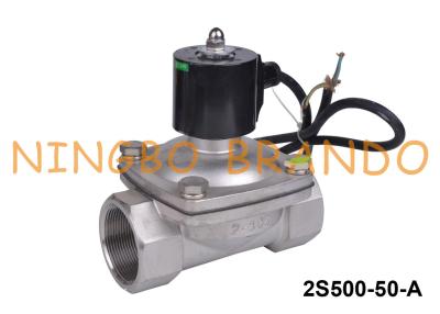 China Waterproof IP68 Stainless Steel Water Solenoid Valve 2 Inch 24VDC 220VAC for sale
