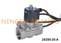 China 1'' Waterproof IP68 Water Stainless Steel Electric Solenoid Valve 24V 220V for sale