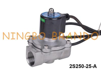 China 1'' Waterproof IP68 Water Stainless Steel Electric Solenoid Valve 24V 220V for sale