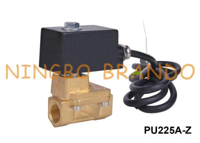 China Explosion Proof 2-Way Brass Solenoid Valve PU225 24VDC 110VAC 220VAC for sale