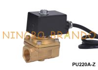 China Explosion Proof 2/2 Way Brass Solenoid Valve PU220 24V DC 110V 220V AC for sale