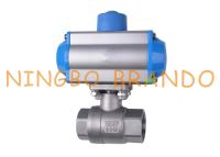 China Pneumatic Actuator Two-Piece Ball Valve 1/2'' DN15 Stainless Steel for sale