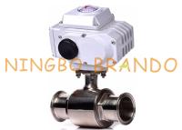 China Sanitary Tri Clamp Electric Actuator Ball Valve 24VDC 110VAC 220VAC for sale