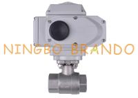 China 1'' DN25 Electric Actuator 2 Piece Ball Valve Stainless Steel for sale