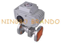 China Electric Actuator Two Piece Flange Ball Valve 1'' DN25 Stainless Steel for sale