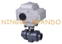 China PVC Electric Actuator Plastic Ball Valve 1'' DN25 UPVC CPVC for sale