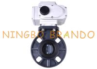 China Electric Actuator PVC Plastic Butterfly Valve UPVC CPVC 24VDC 220VAC for sale