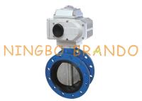China EPDM Seat Electric Actuator Double Flange Butterfly Valve 8'' DN200 for sale