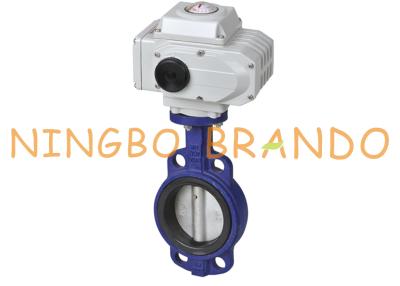 China Soft Seat Electric Actuator Wafer Butterfly Valve Cast Iron 4'' DN100 for sale
