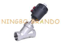 China 1.5'' Internal Thread Pneumatic Angle Seat Piston Valve DN40 PN25 for sale