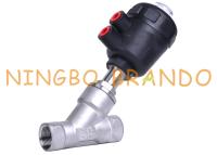 China Y Type Plastic Head Pneumatic Angle Seat Valve 3/4'' DN20 PN25 for sale