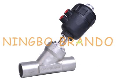 China 1.5'' DN40 PN16 Welding Pneumatic Angle Seat Valve Stainless Steel for sale