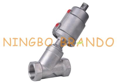 China Y Type Pneumatic Threaded Angle Seat Valve 1 1/4'' DN32 PN25 for sale