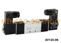 China 4V120-06 Airtac Type 5/2 Pneumatic Double Solenoid Valve 24VDC 220VAC for sale