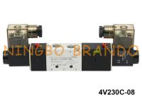 China 4V230C-08 Airtac Type 5/3 Way Pneumatic Solenoid Valve 24VDC 220VAC for sale