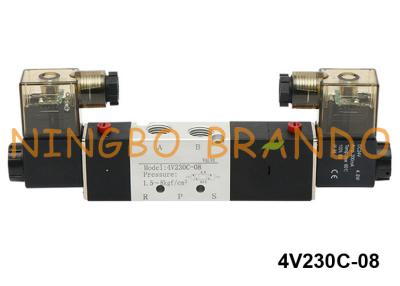 China 4V230C-08 Airtac Type 5/3 Way Pneumatic Solenoid Valve 24VDC 220VAC for sale