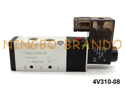 China 4V310-08 Airtac Type Pneumatic Air Solenoid Valve 5/2 Way 24V 220V for sale