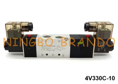 China 4V330C-10 Airtac Type Pneumatic Solenoid Air Valve 5 Port 3 Psotition 220V for sale
