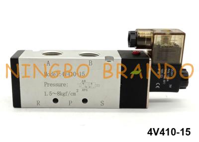 China 4V410-15 Airtac Type Pneumatic Electric Solenoid Valve 5/2 Way 220V for sale