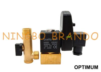 China Jorc Type Timer Auto Drain Solenoid Valve For Air Compressor 220V for sale