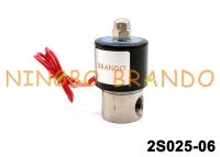 China 2S025-06 SUS-6 1/8'' Water Electric Stainless Steel Solenoid Valve for sale