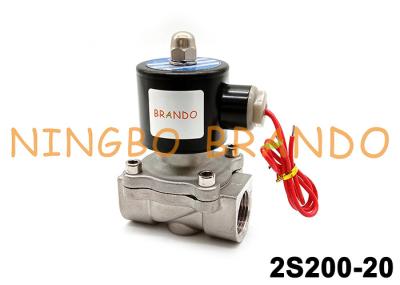 China SUW-20 2S200-20 3/4'' Water Oil Fluid Stainless Steel Solenoid Valve for sale