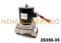 China AC220V DC24V 2S350-35 SUW-35 1-1/4'' 304 SS Solenoid Valve for sale