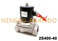 China 2S400-40 SUW-40 NPT 1-1/2 Inch Stainless Steel Solenoid Valve for sale